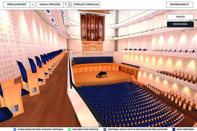 LUZERN: Virtueller KKL-Rundgang und 3D-Seatpicker