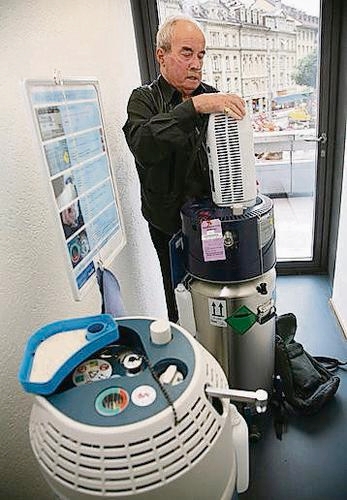 Die neue Tankstelle liefert Luft