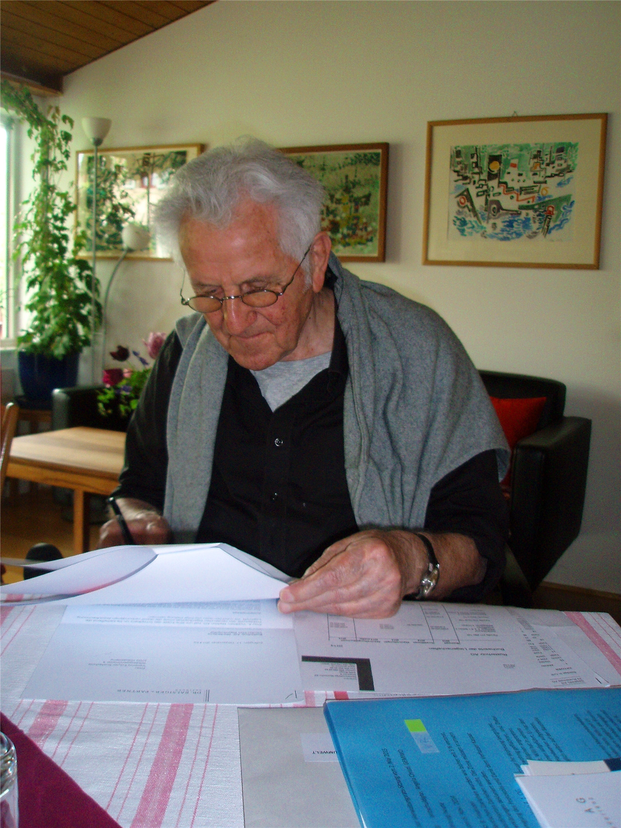 Hans Rusterholz war ein Skizzierer grosser Würfe und kleiner Netze