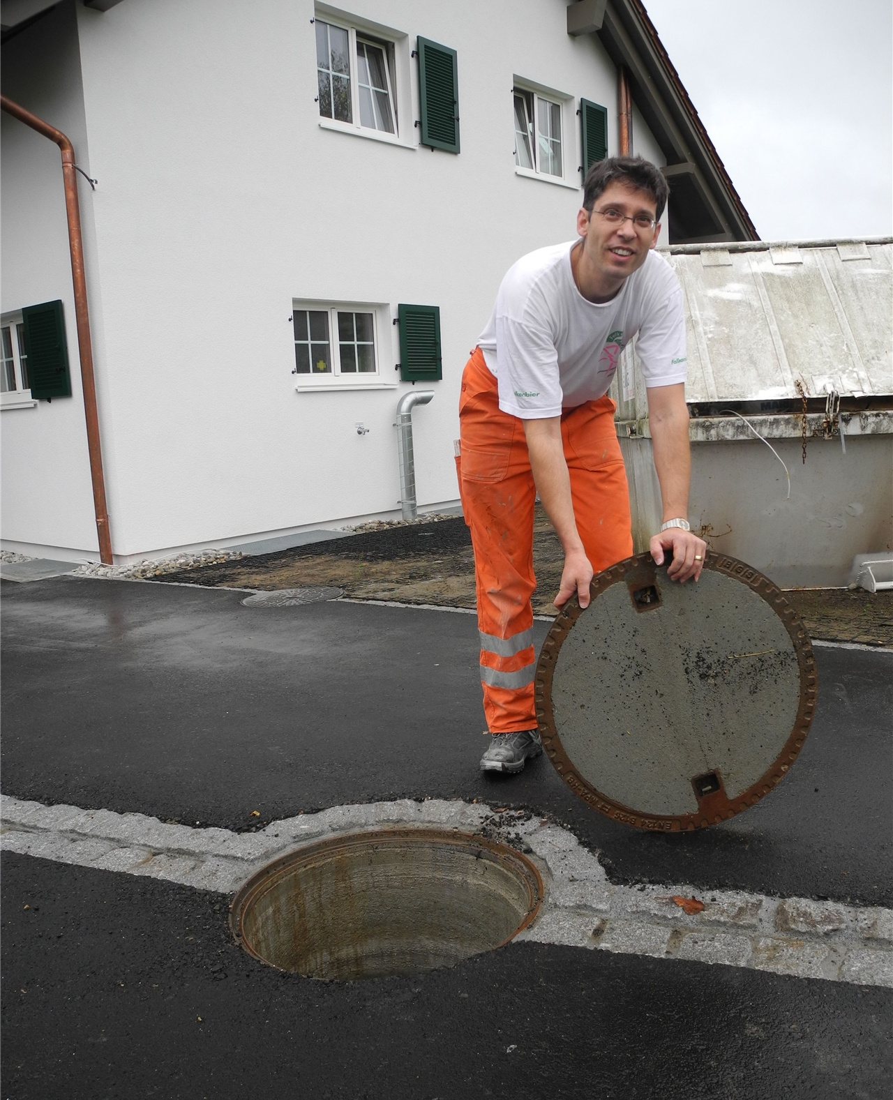 Im Winter heizt René Mark mit Eis