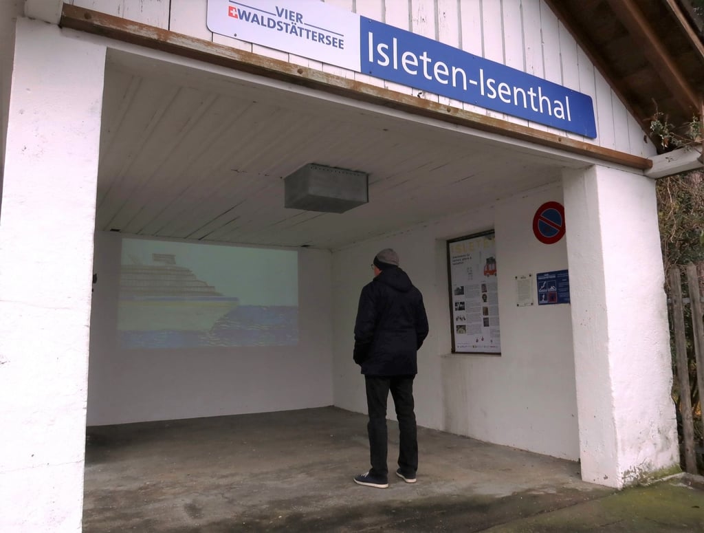 Isleten: Trickfilm an der Schiffstation lädt zum Verweilen ein