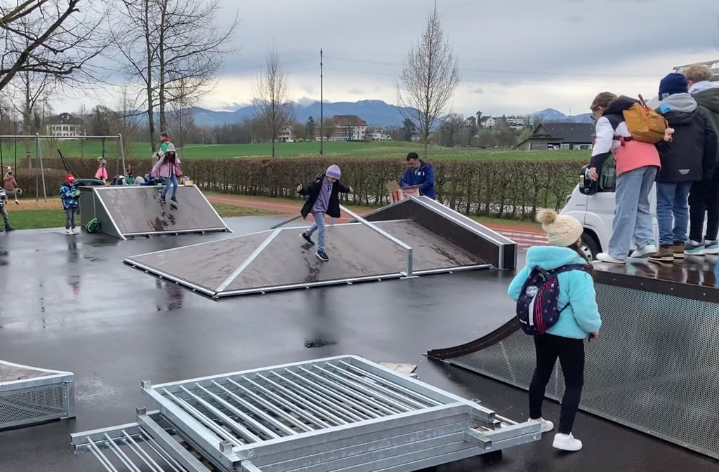 Neuer Skaterpark in Hagendorn eröffnet