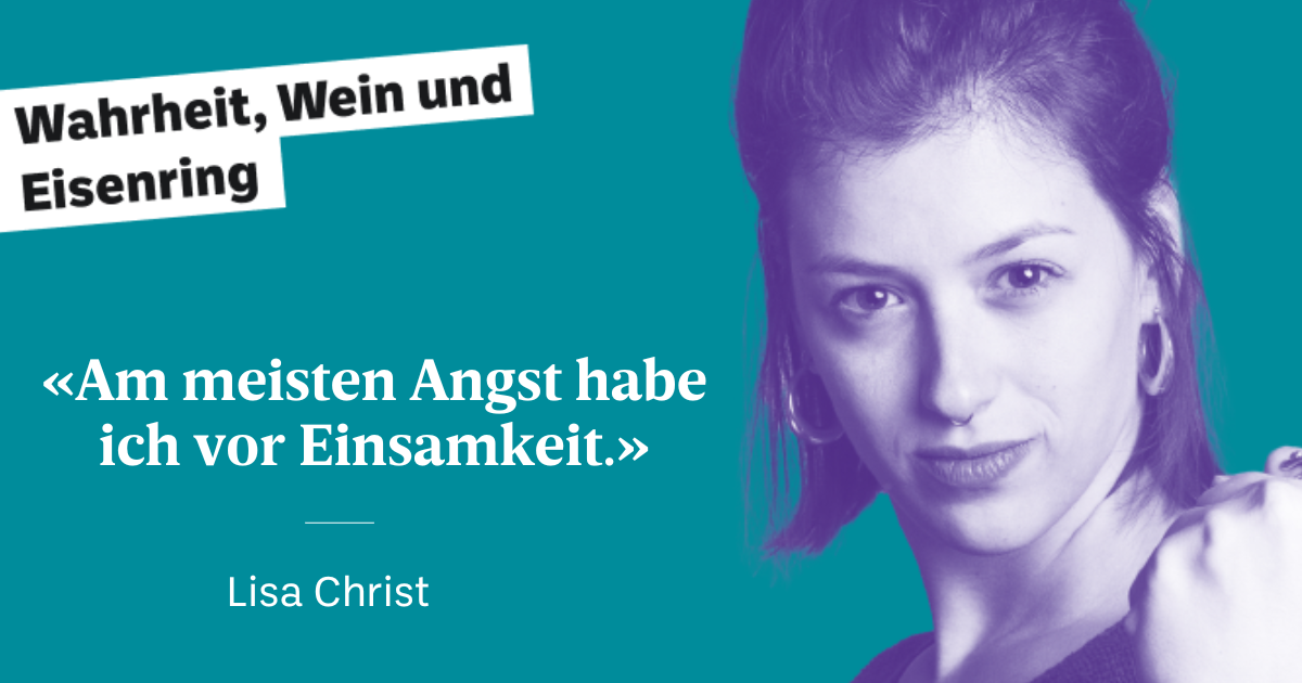 Lisa Christ als Gast im Podcast «Wahrheit, Wein und Eisenring»