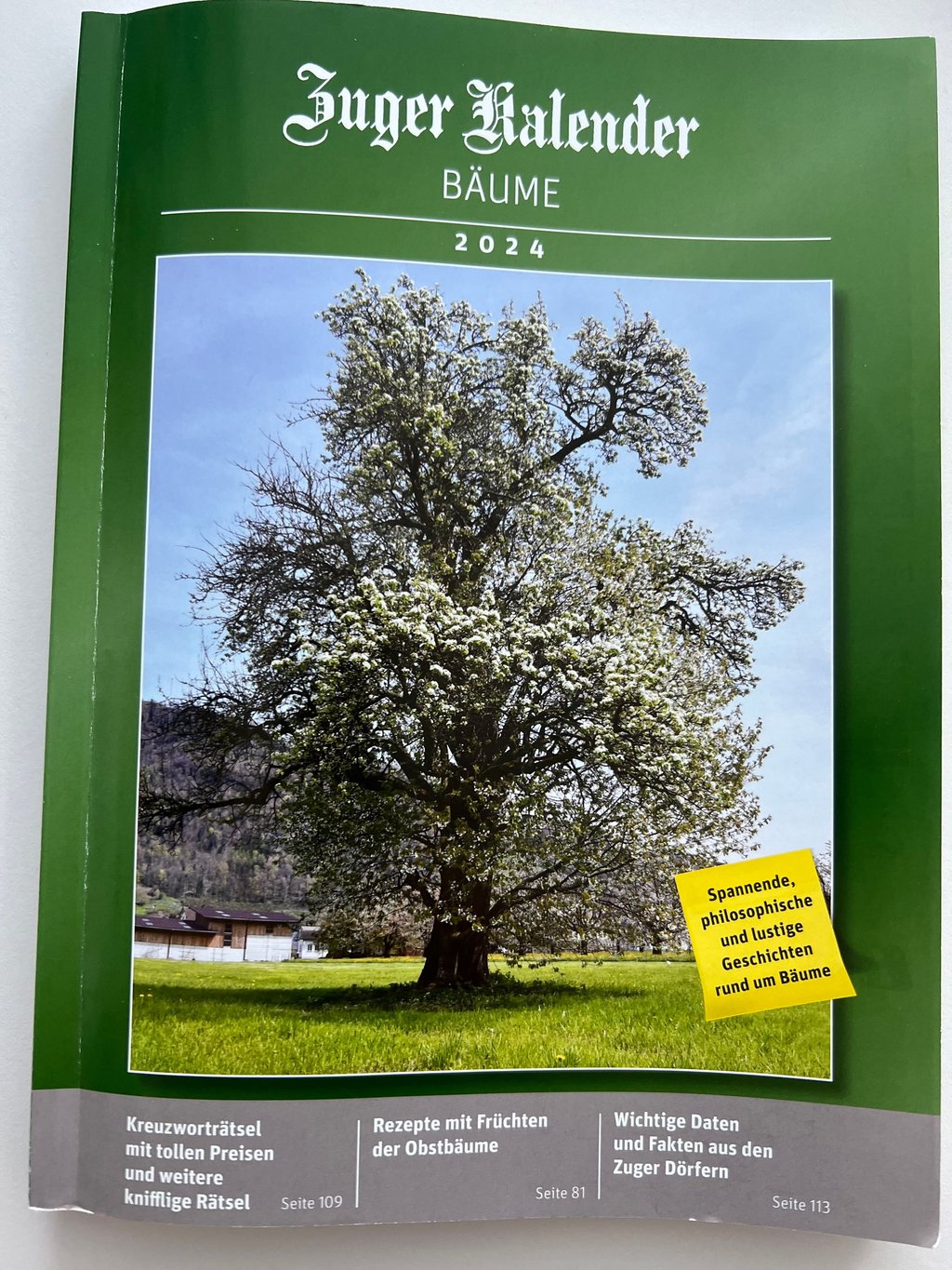 Der Zuger Kalander 2024 hat Bäume zum Thema