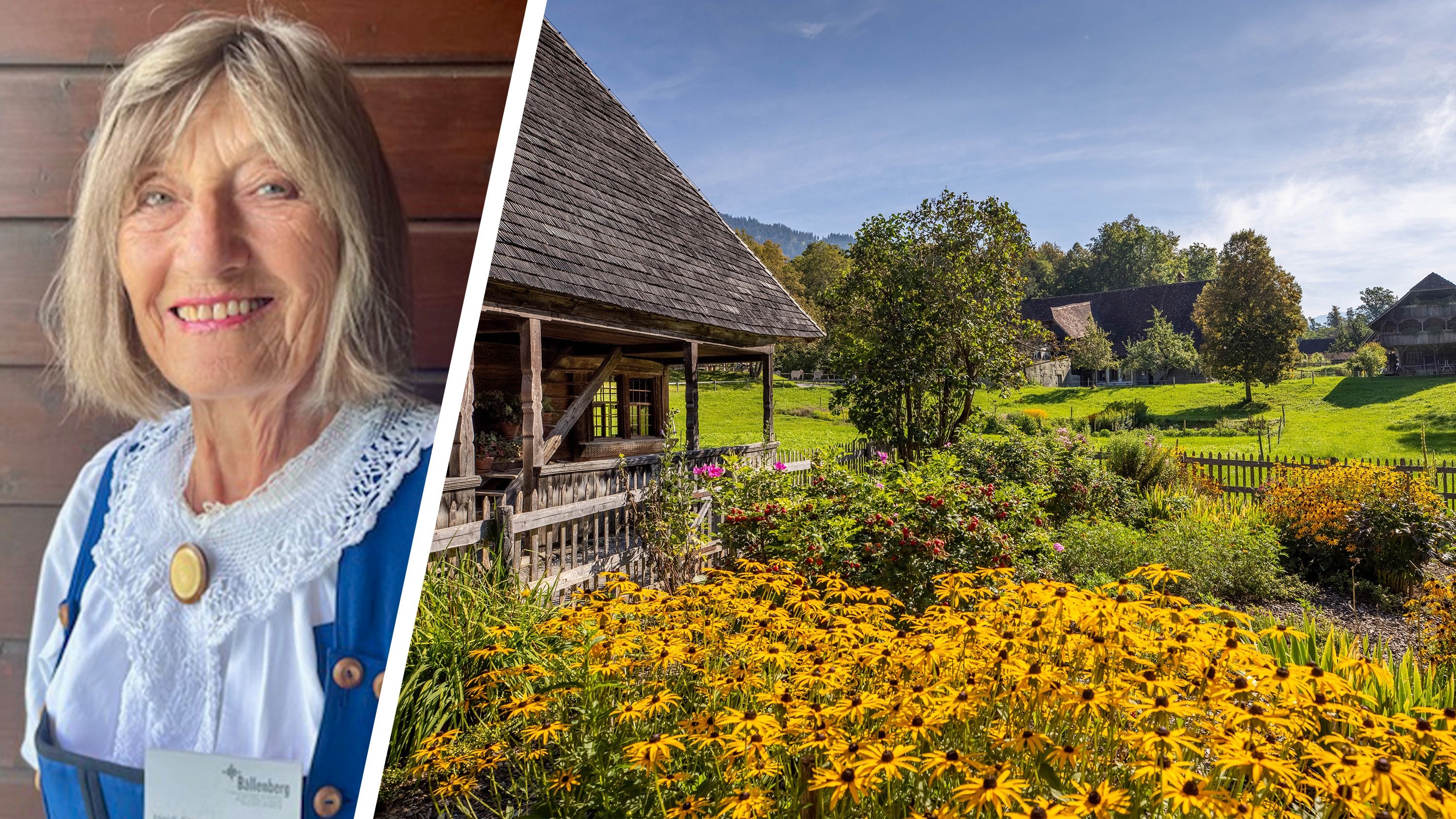Ballenberg: Heidi Strauss aus Umiken zeigt Touristen das Freilichtmuseum