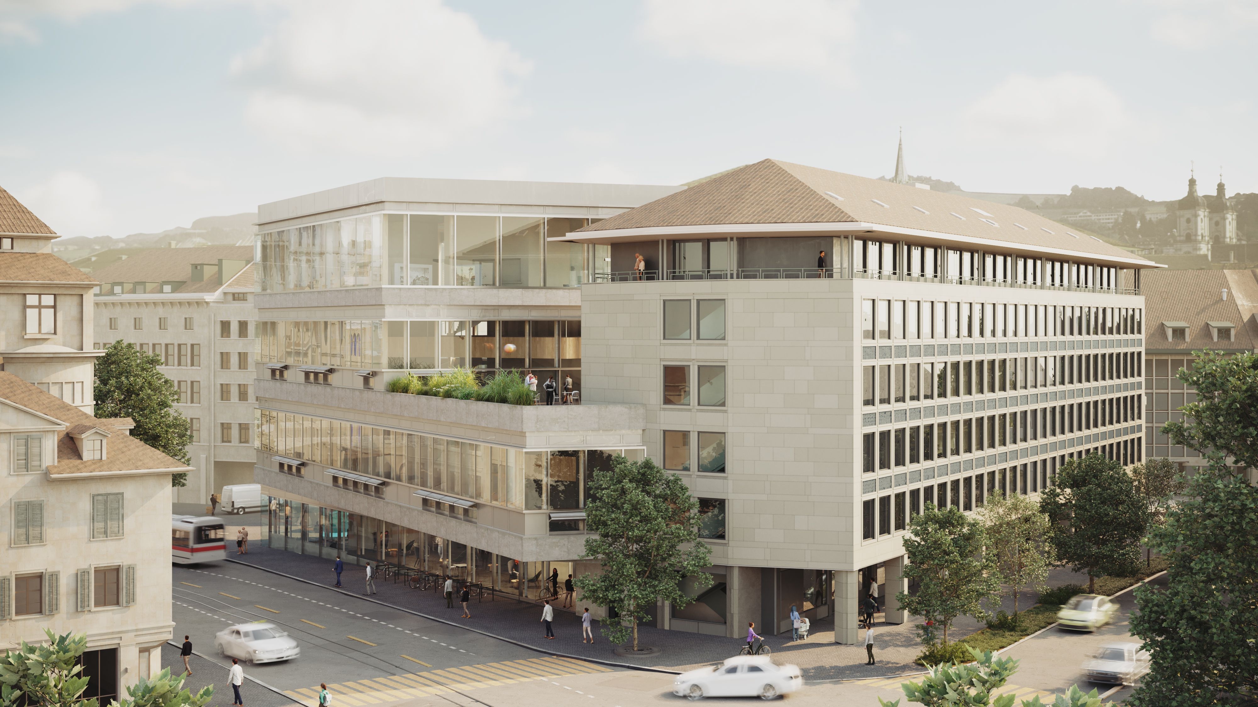 Neue Bibliothek St.Gallen: Siegerprojekt Doppeldecker unter Spardruck