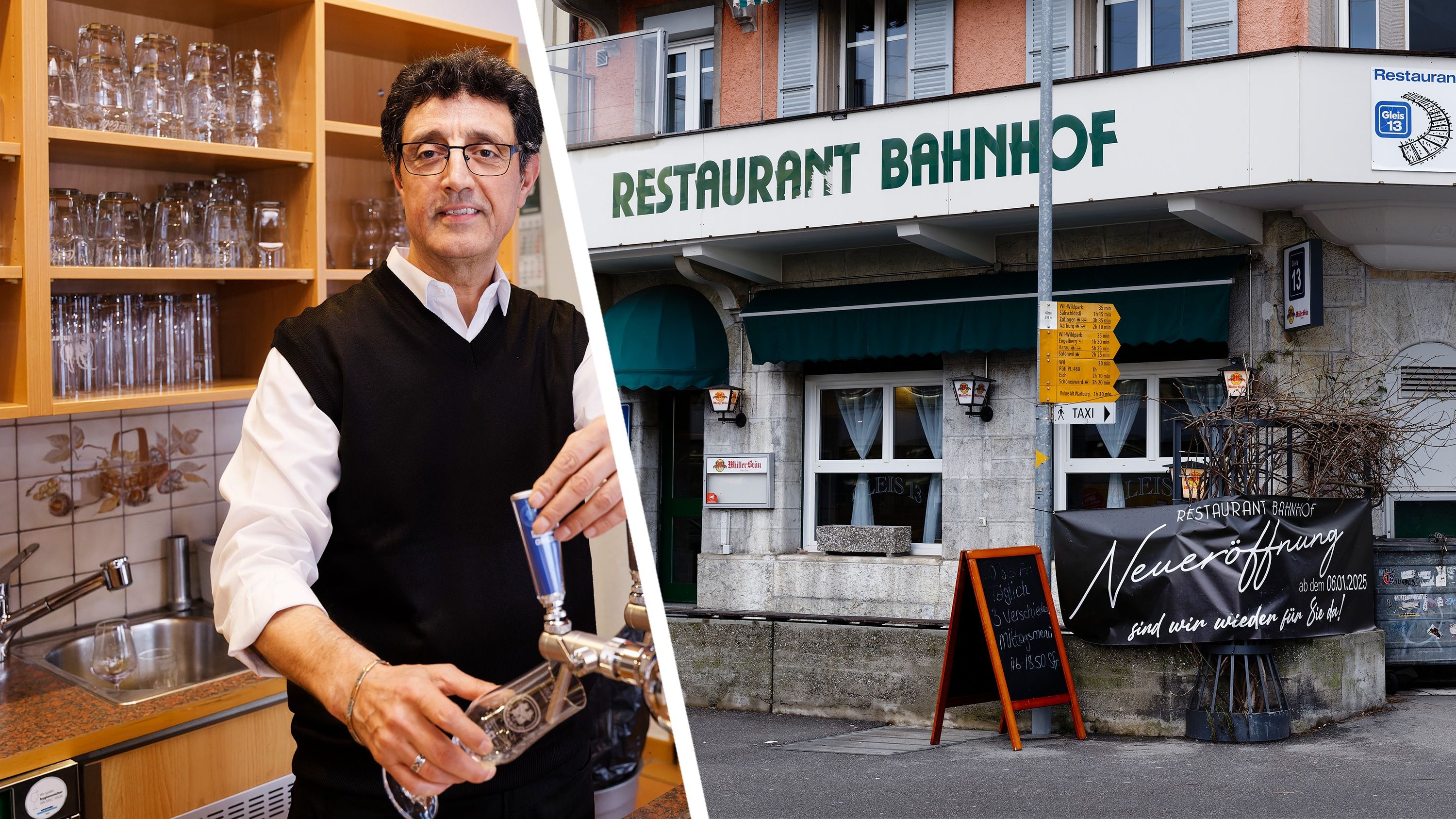 Gleis 13 in Olten ist wieder offen: Hasan Dondurma hat das Restaurant ...