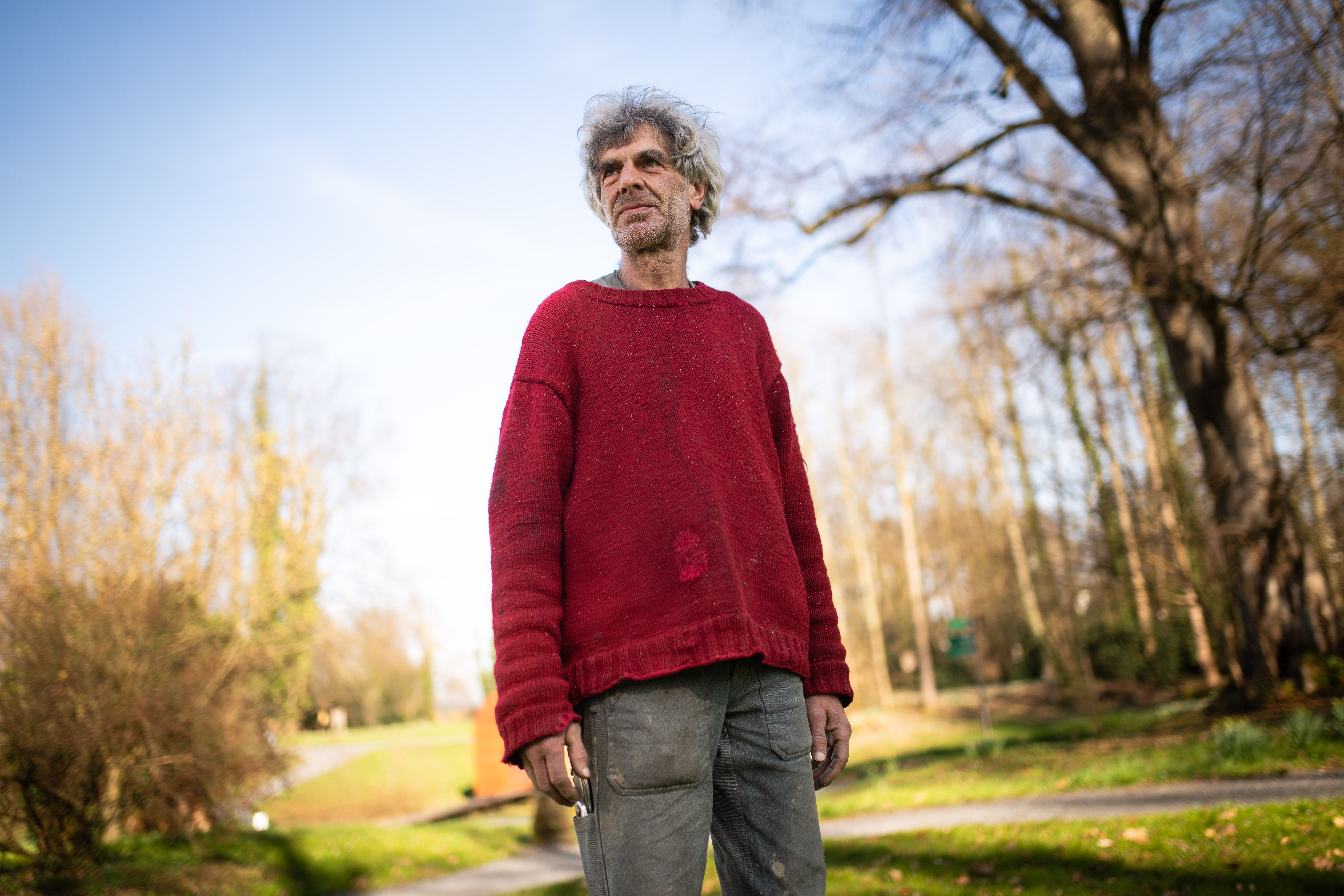 Gärtner Mathias Thalmann arbeitet seit 25 Jahren am Schloss Wartegg