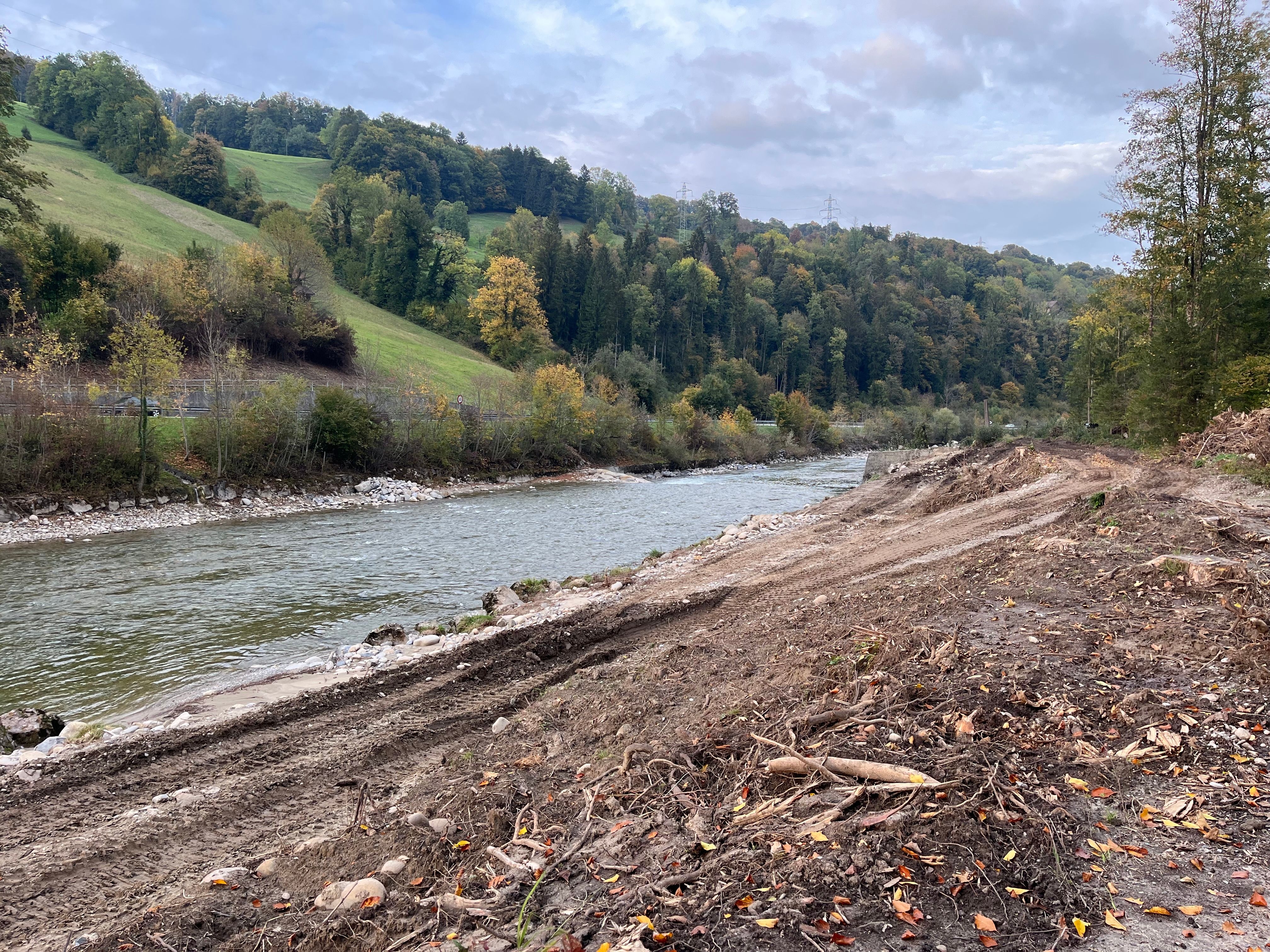 Malters: Fortsetzung der Bauarbeiten an der Kleinen Emme
