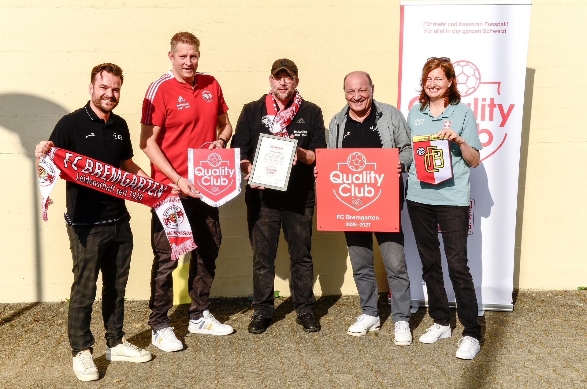 FC Bremgarten erhält Quality Club-Auszeichnung