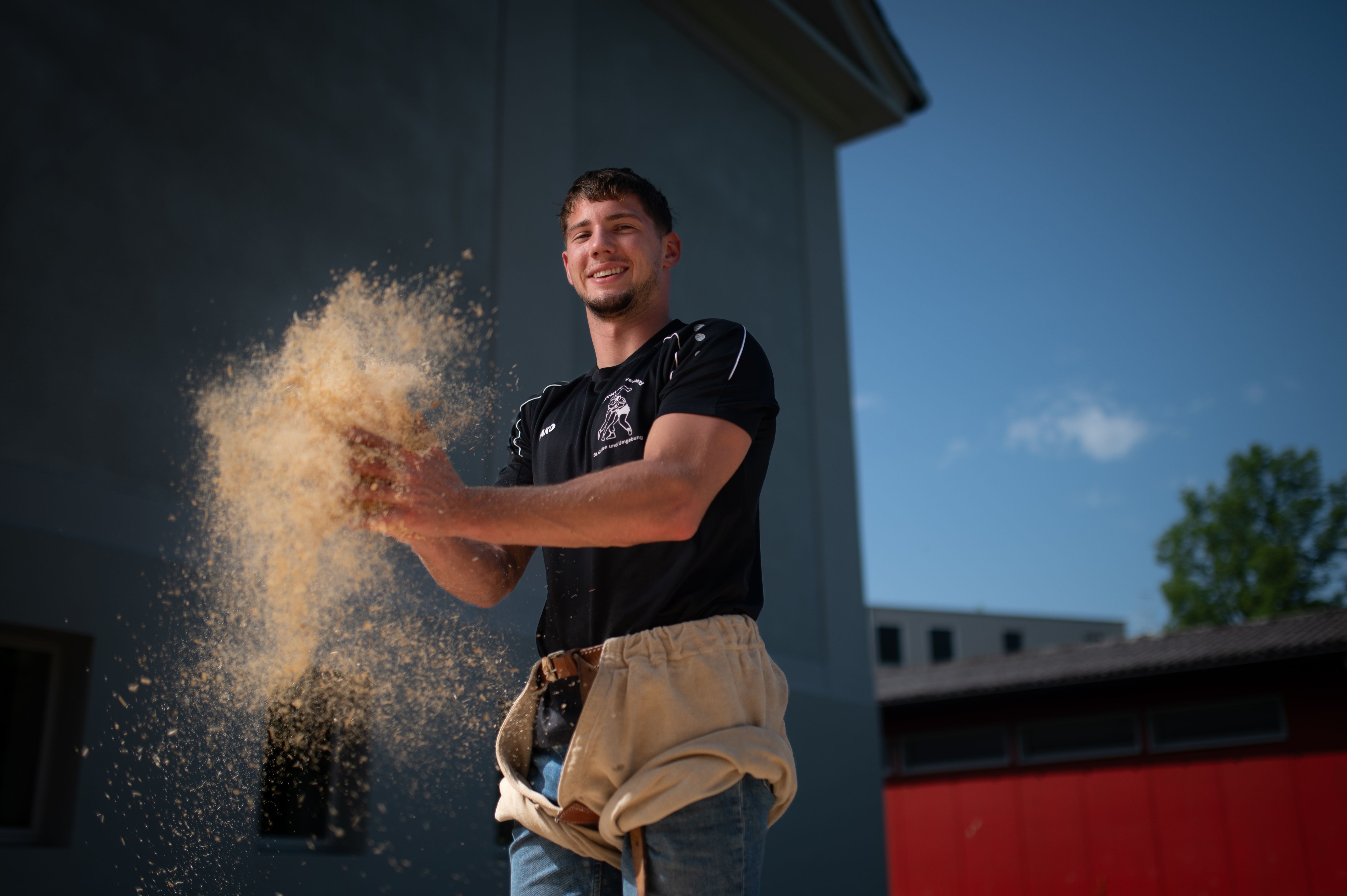 Schwingen: Bergkranzgewinner Andy Signer aus Wittenbach vor dem NOS im ...