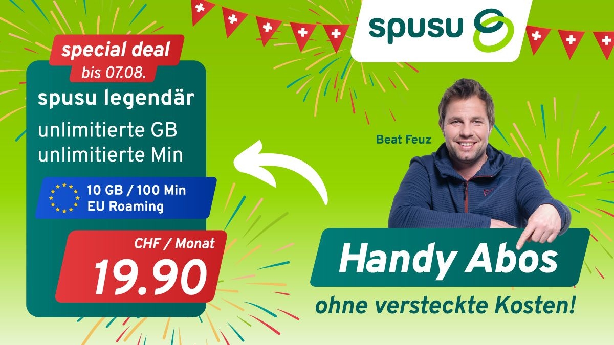 Mobilfunker spusu feiert ersten Geburtstag und 50.000 Kunden in der Schweiz