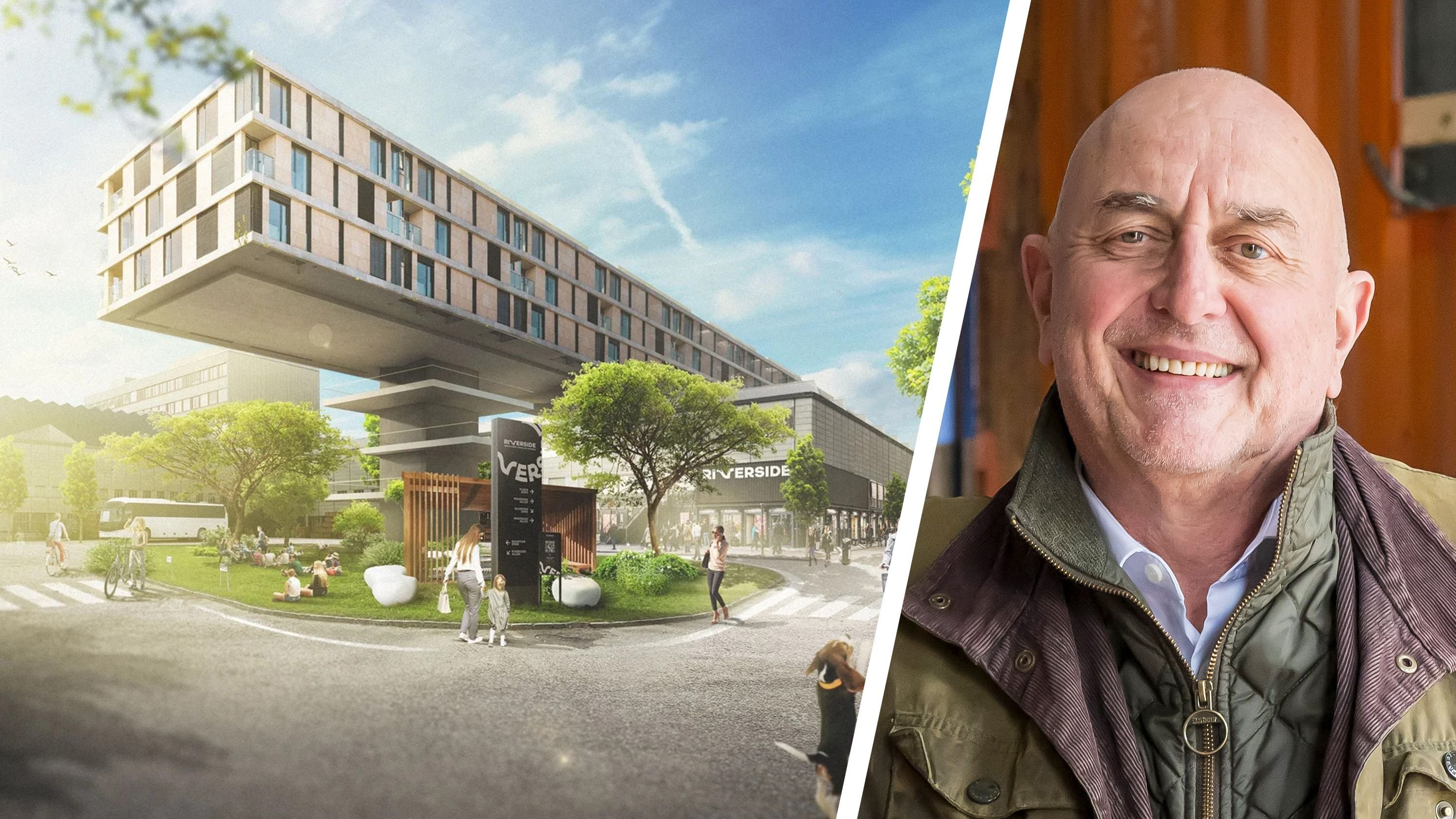 Riverside Zuchwil: Pläne für Wohnbrücke und Industriehalle