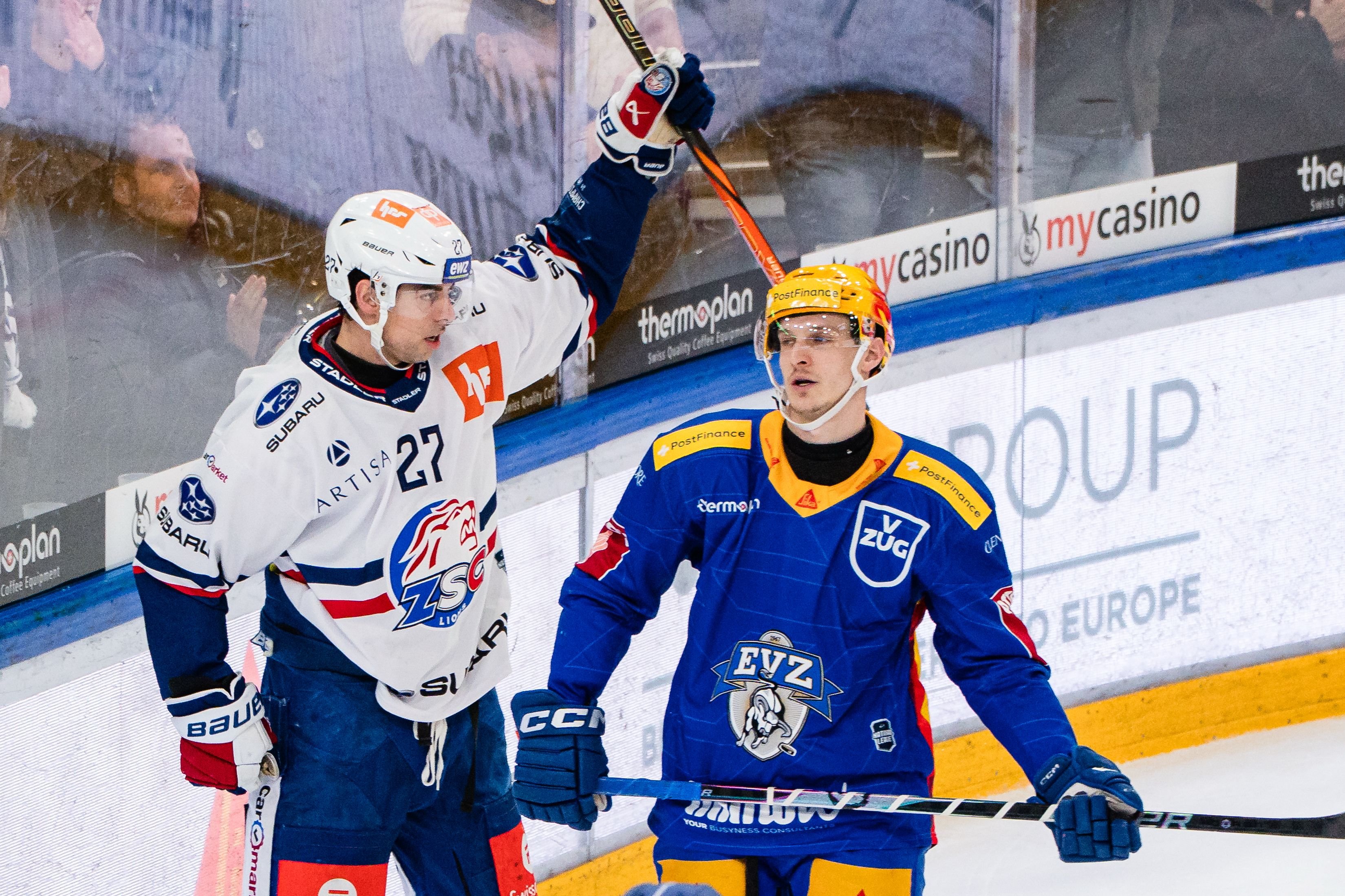 EV Zug verliert gegen die ZSC Lions – Niederlagenserie geht weiter