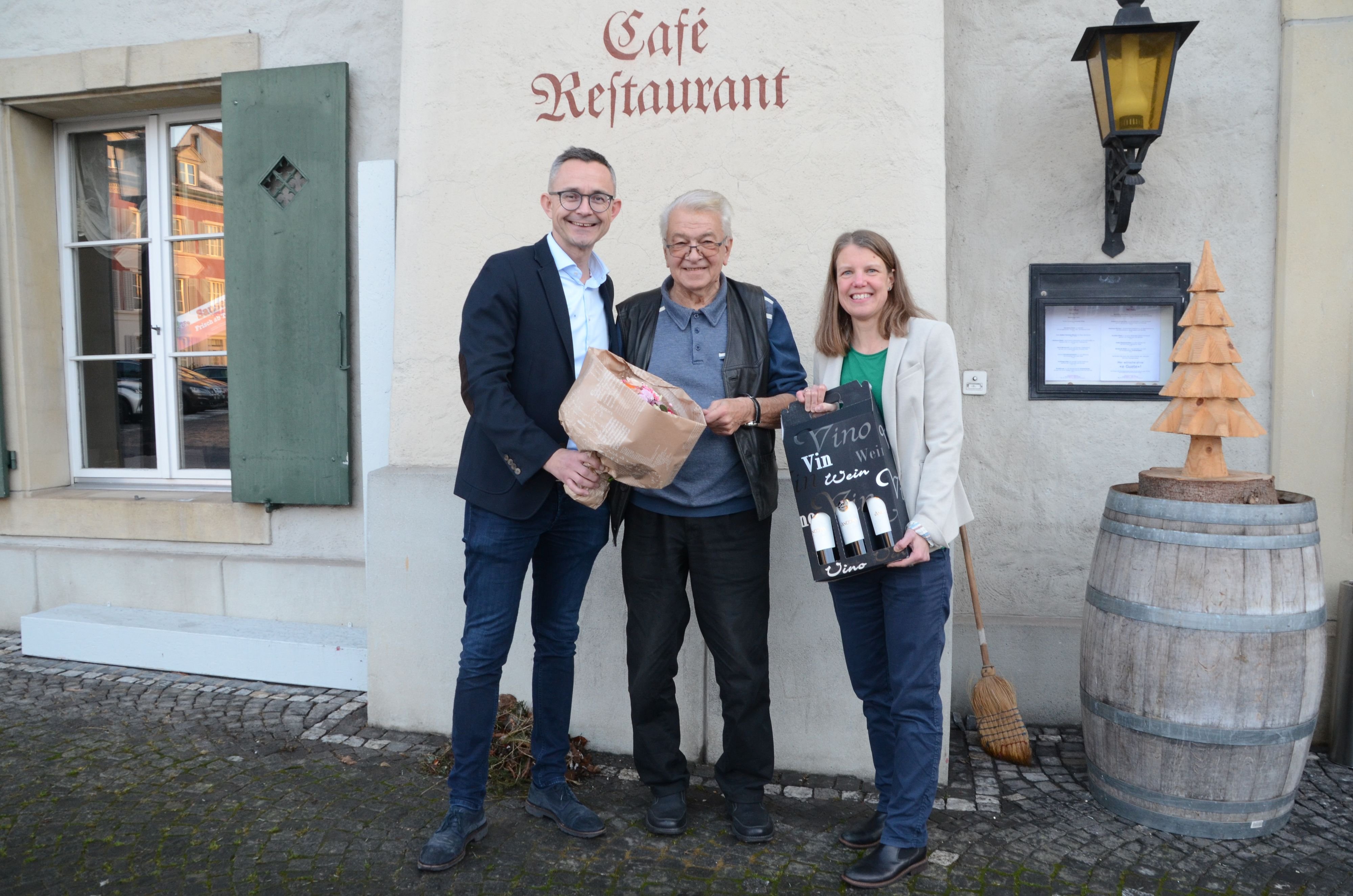 Zofingen: Stadtpräsident und Stammtisch feiern Urs Siegrist